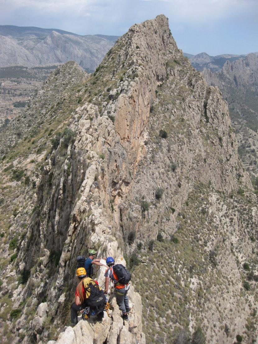 Ridge Climbing Valencia Alicante Castellon Costa Blanca Spain